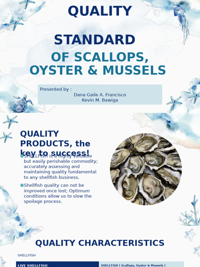 Quality Standard - Bivalves | PDF | Bivalvia | Oyster