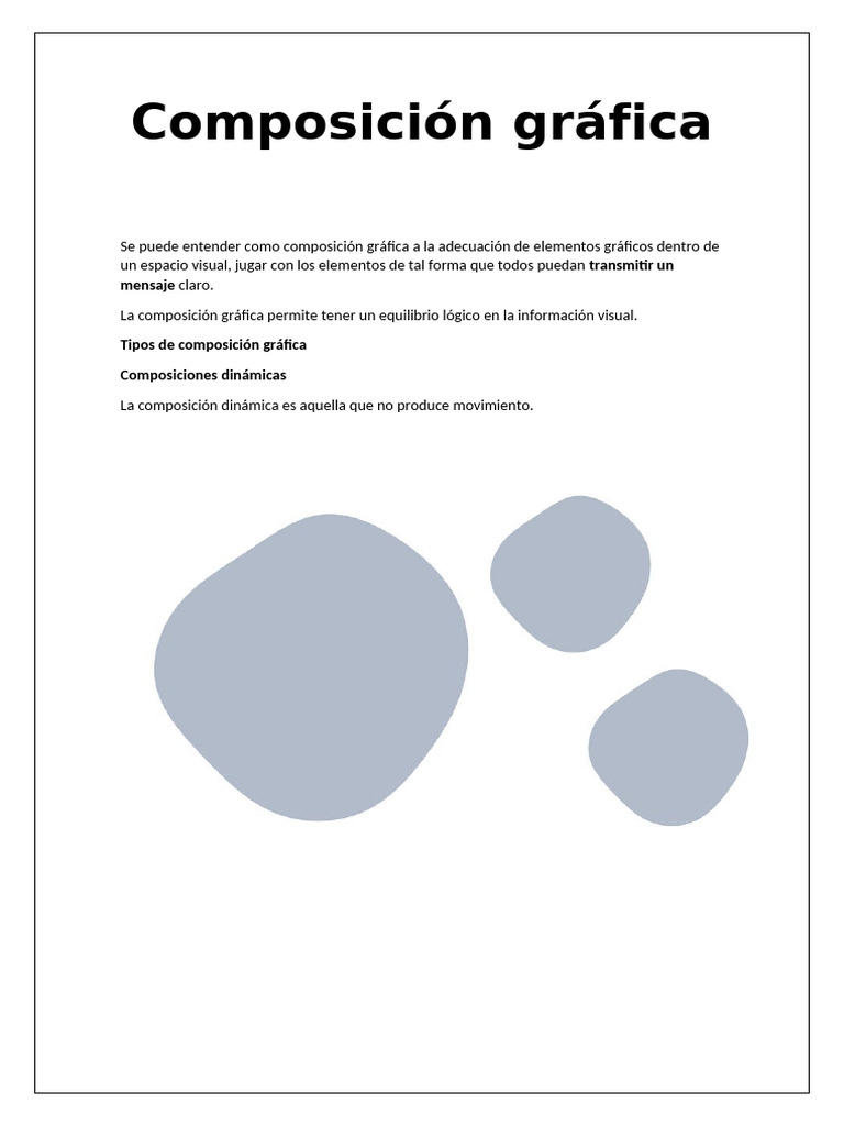 Tipos de Composición Gráfica Explicados | PDF