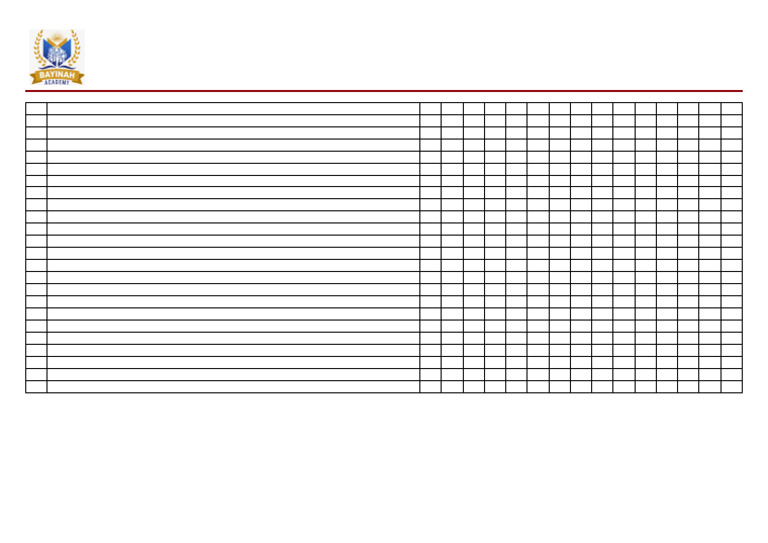 Year 5 Blue-Term 1-End Term-2024 2025 Marksheet | PDF