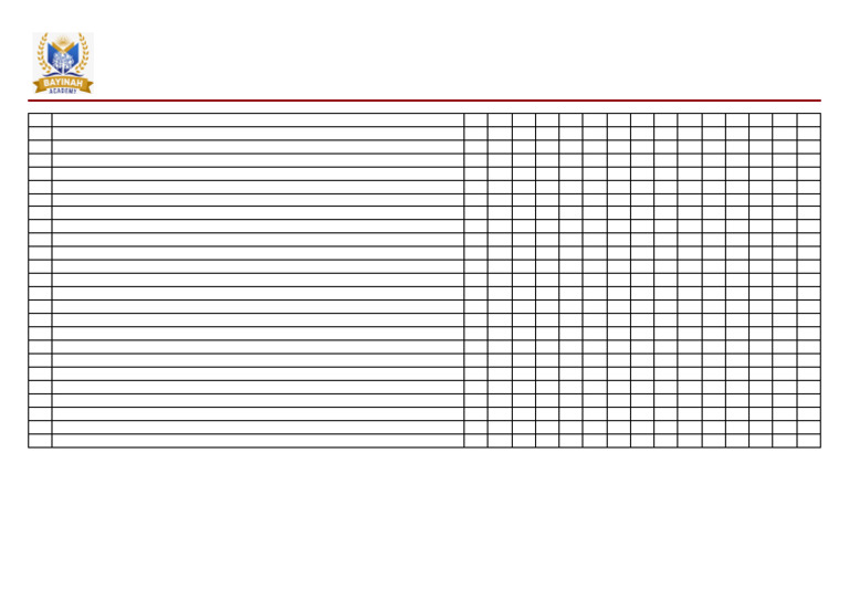 Year 4 Blue-Term 1-End Term-2024 2025 Marksheet | PDF