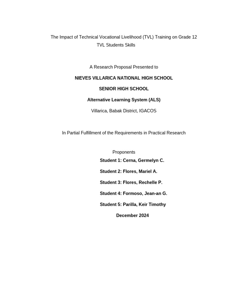 TEMPLATE Final Output Practical Research 2 | PDF