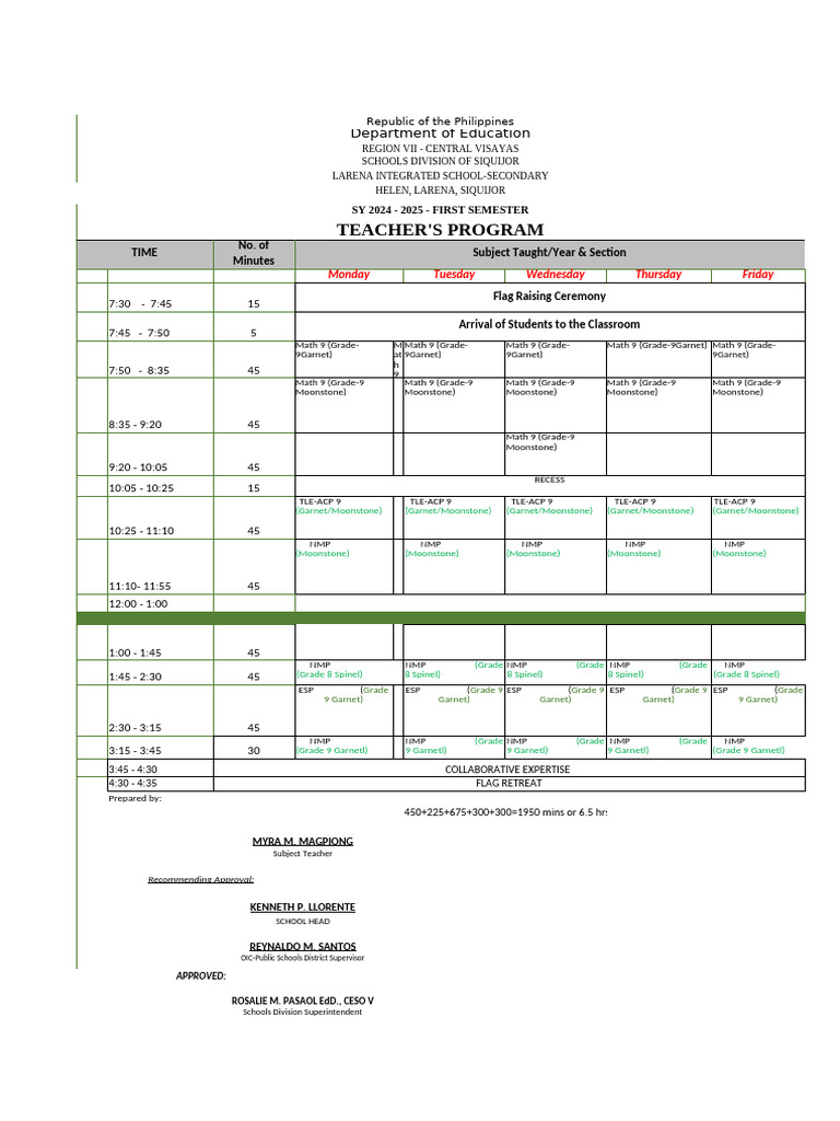 Teachers-Program-Myra M. Magpiong | PDF | Jewellery Components | Gemstone