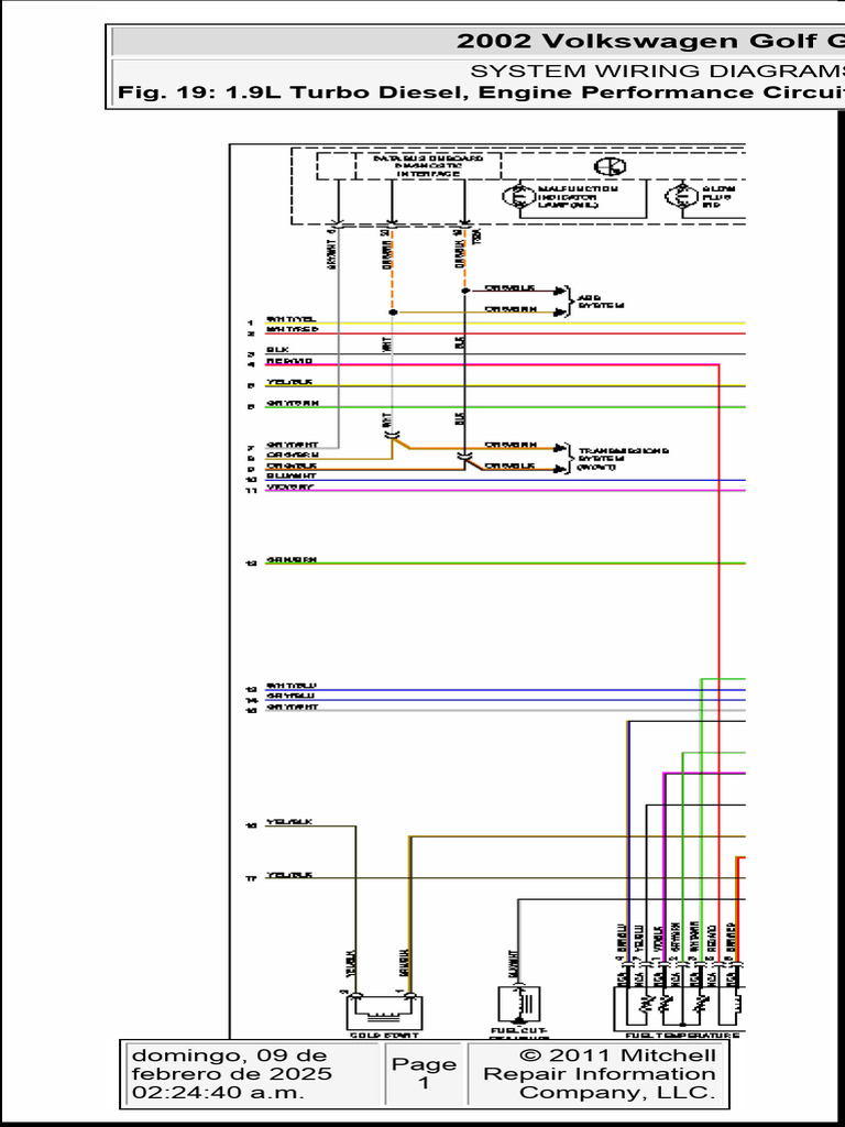 VW Jetta Engine Circuit 3 of 3 | PDF