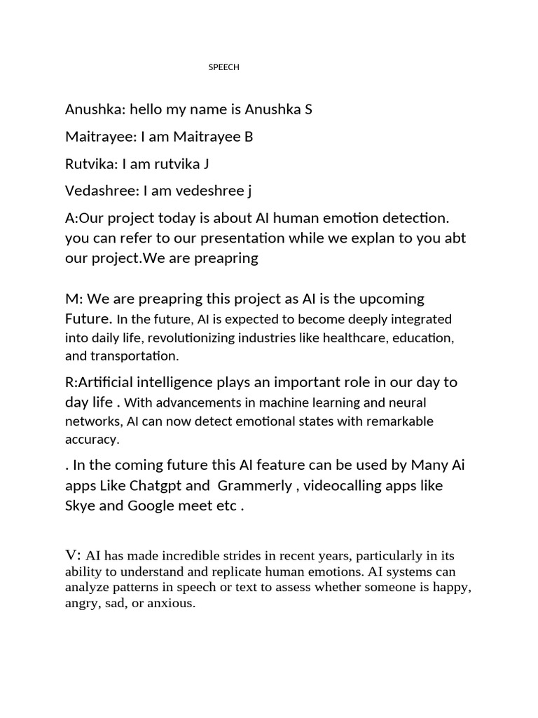 Speech Human Emotion Detection | PDF | Artificial Intelligence ...