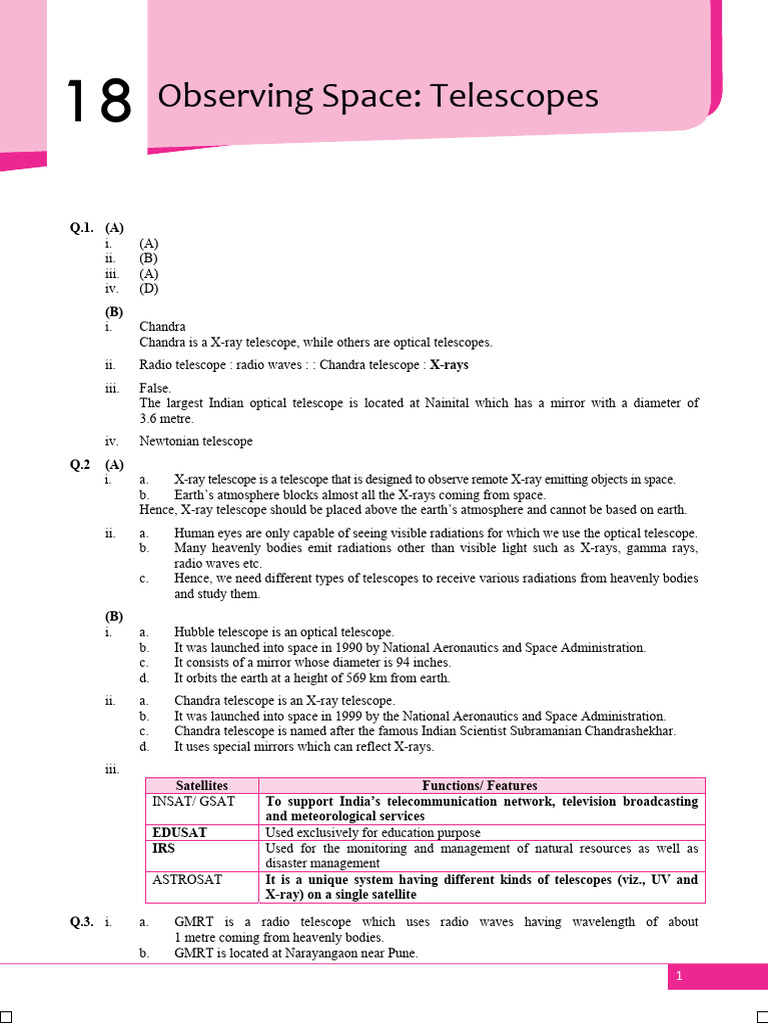 18 Observing Space - Telescopes15937718461593851557 | PDF | Telescope | Mirror