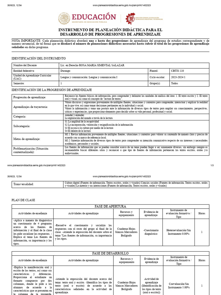 Progresión 2 | PDF | Aprendizaje | Enseñando