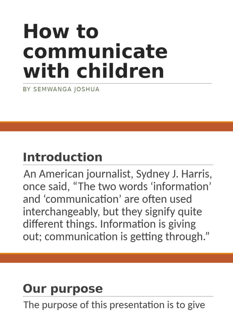 How To Communicate With Children | PDF | Brain | Limbic System