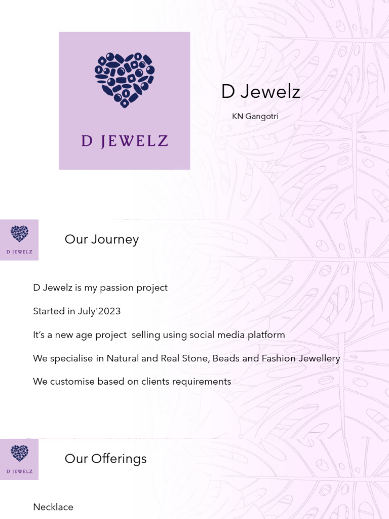 D Jewelz: Custom Fashion Jewelry | PDF