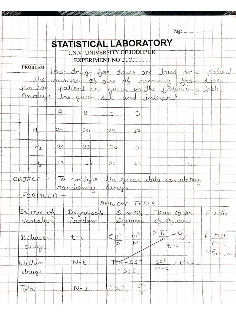 Practical 4-6 Statistics Practical File | PDF