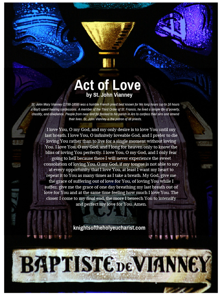 Act of Love by Saint John Vianney | PDF