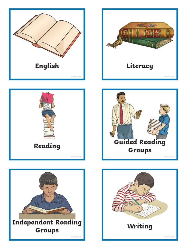 Australian Visual Timetable Display Cut Outs | PDF | Literacy | Mathematics