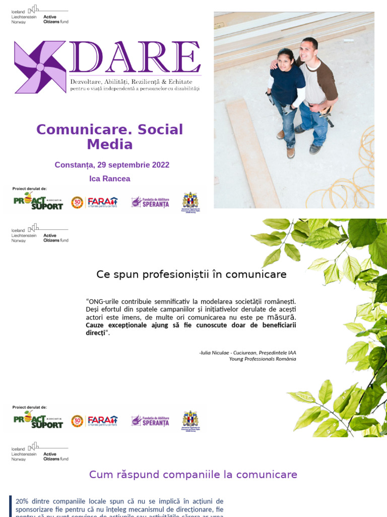 Prezentare DARE, Sept Ica | PDF