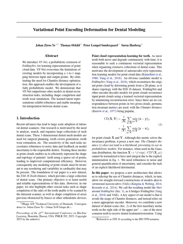 44 Variational Point Encoding Def | PDF | Tooth