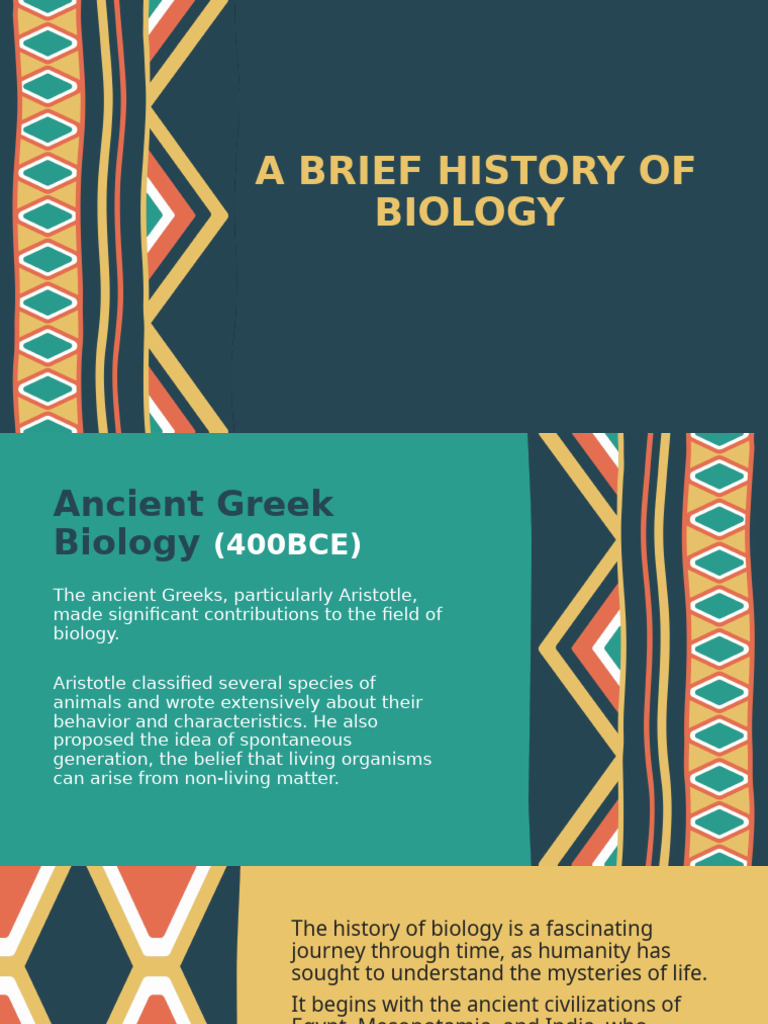 WEEK 1 a Brief History of Biology 072837 | PDF | Genetics | Heredity