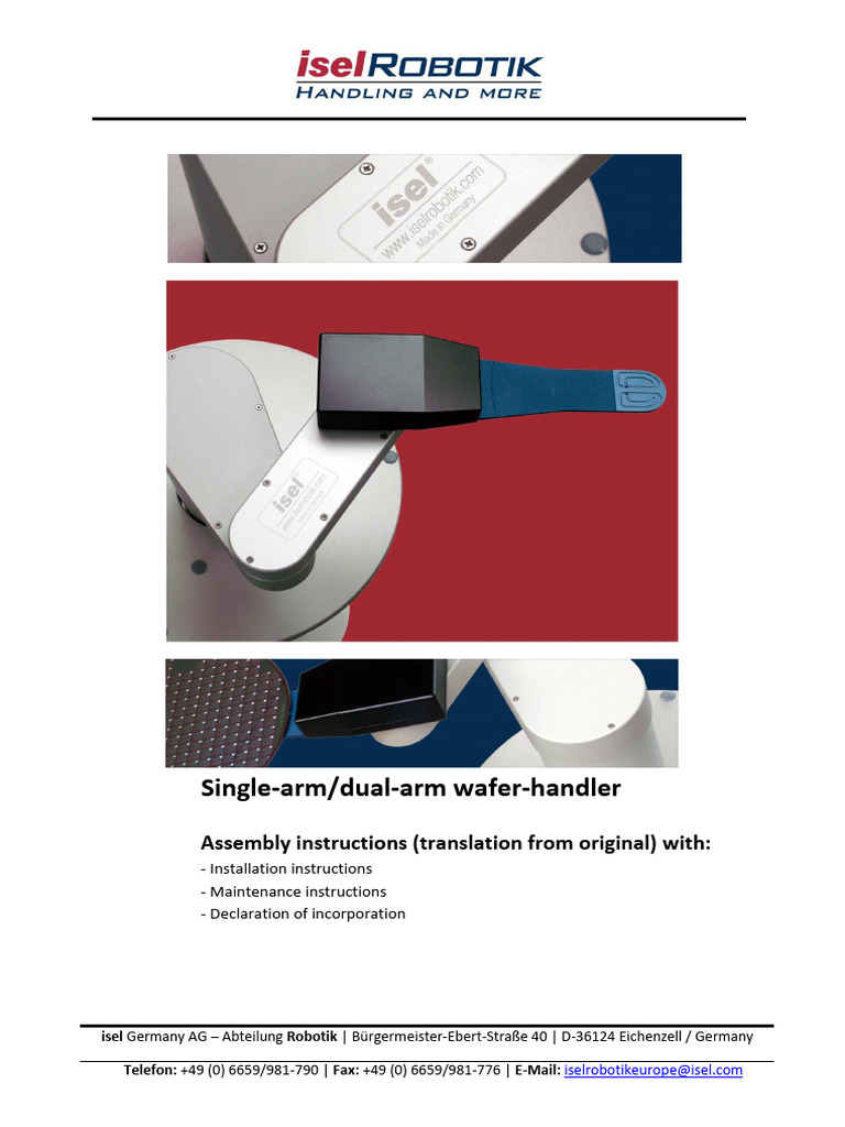 1 Isel Advanced Controller Installation Manual | PDF | Alternating ...