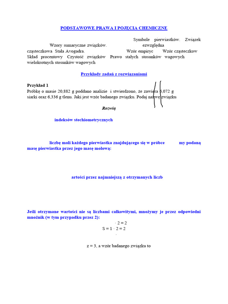 C1_zestaw_podstawowe Prawa i Pojecia | PDF