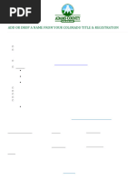 Colorado Title Application Form DR 2395 | PDF | Concurrent Estate ...