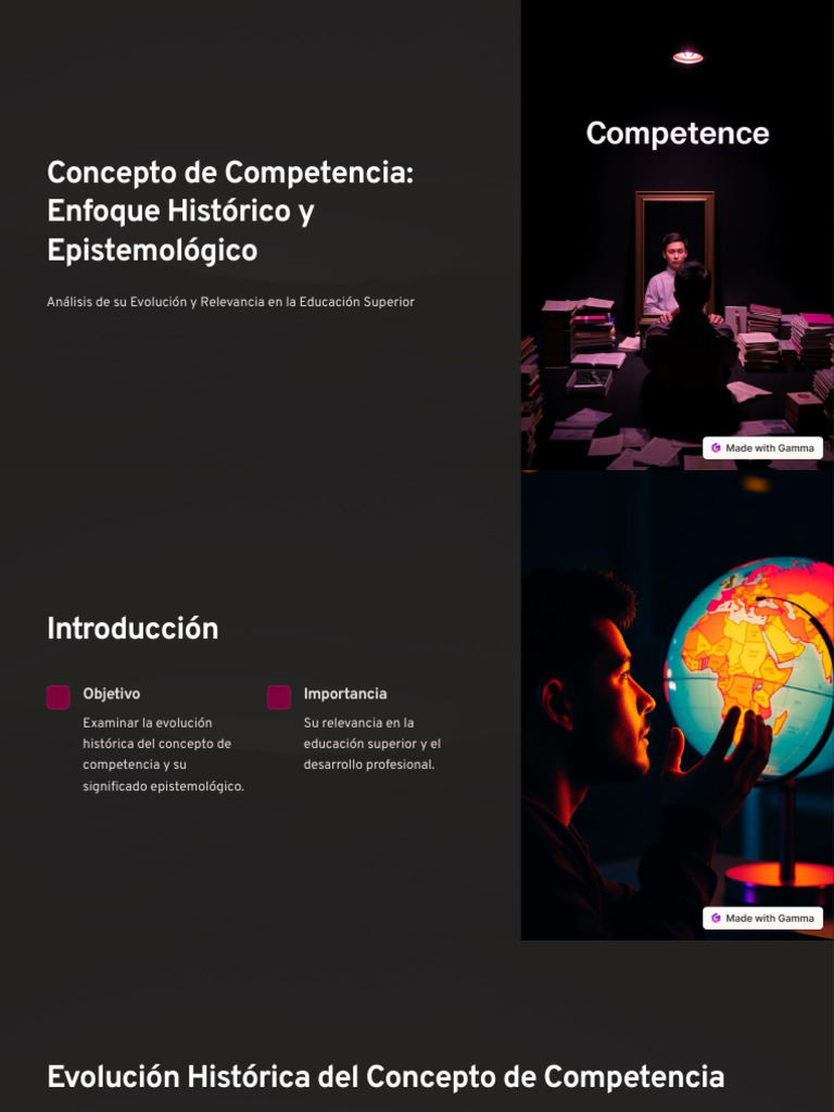 Concepto de Competencia Enfoque Historico y Epistemologico | PDF | Sicología | Plan de estudios