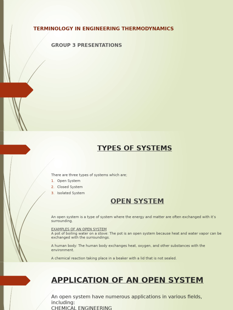 Types of Systems in Thermodynamics | PDF | Temperature | Gases