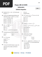 Definite Integration Questions for JEE | PDF | Function (Mathematics ...