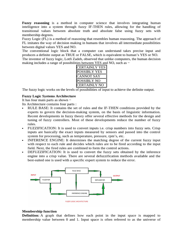 Fuzzy Reasoning | PDF | Fuzzy Logic | Logic