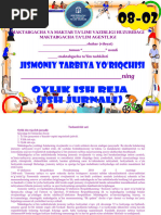 Hamshira Yillik Ish Reja 2024 | PDF