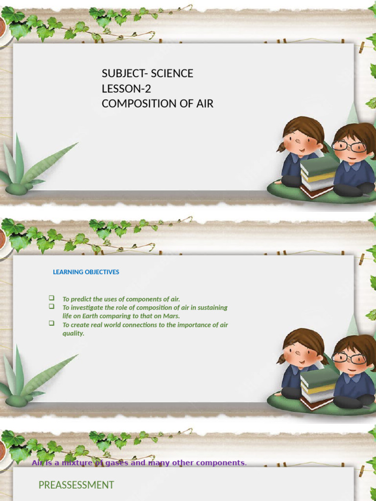 air ppt | PDF | Atmosphere Of Earth | Argon