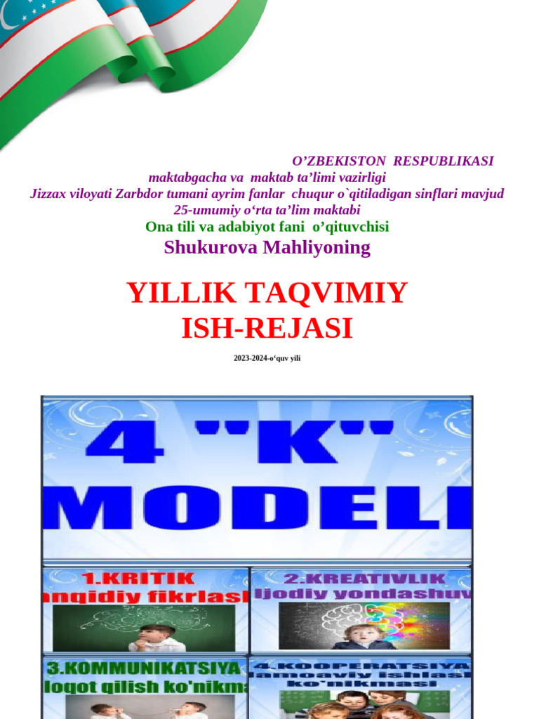 Mahliyo Malim 25 Maktab | PDF