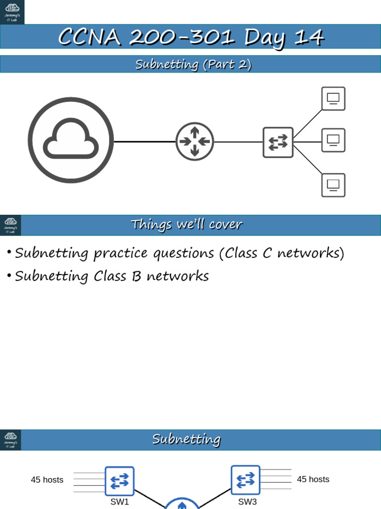 CCNA 200-301 Subnetting Guide | PDF | Network Layer Protocols | Internet