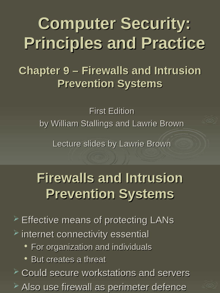 Ch08 Introduction CIA Triad | PDF | Firewall (Computing) | Proxy Server