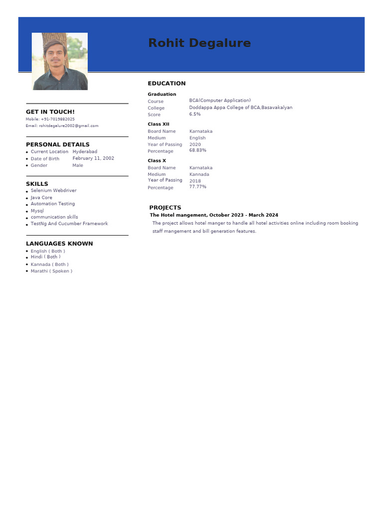 Rohit Resume Final | PDF