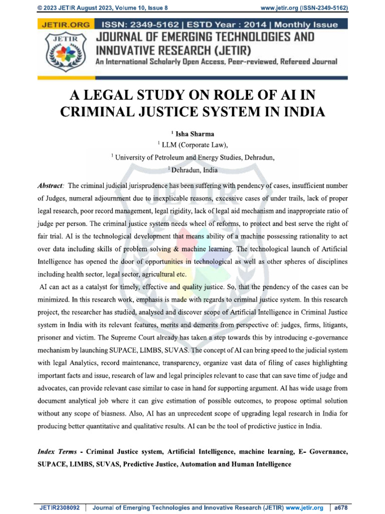 Ai and Law - Research Paper Moot | PDF
