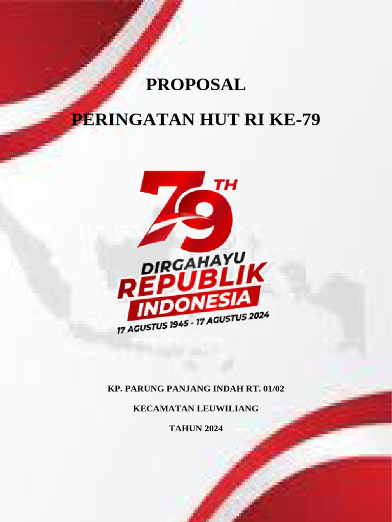 Proposal Hut Ri Ke 79 2024 Kp Parung Panjang Indah | PDF