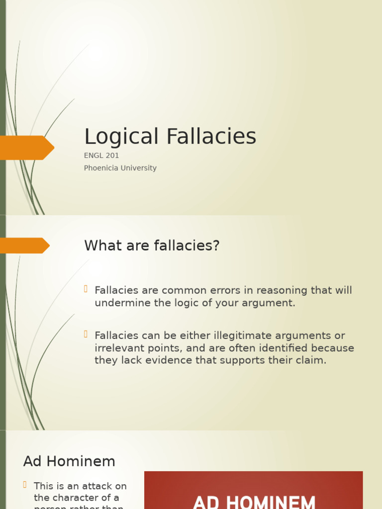 Logical Fallacies | PDF | Fallacy | Logic