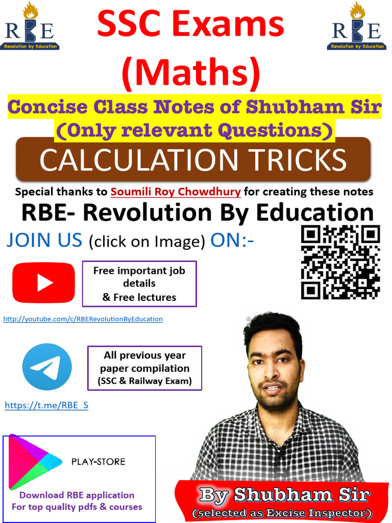 SSC Exam Math Tricks | PDF