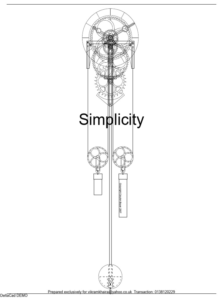 1 Simplicity Instructions and Drawings | PDF | Rope | Pendulum