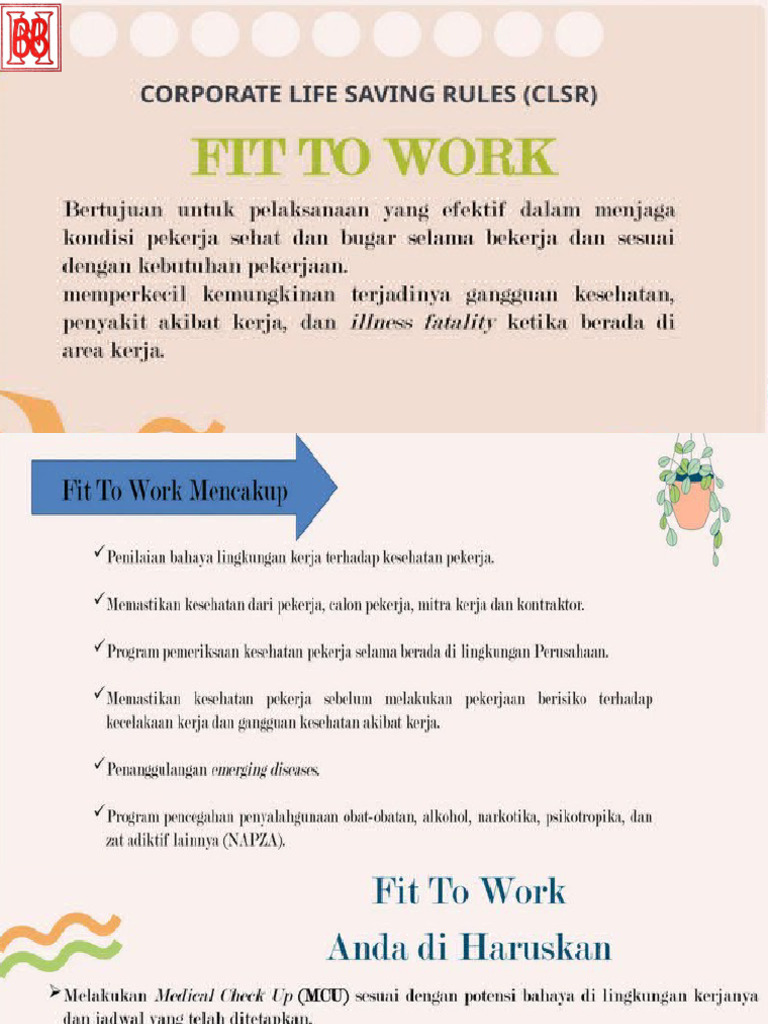 2.materi Fit To Work | PDF