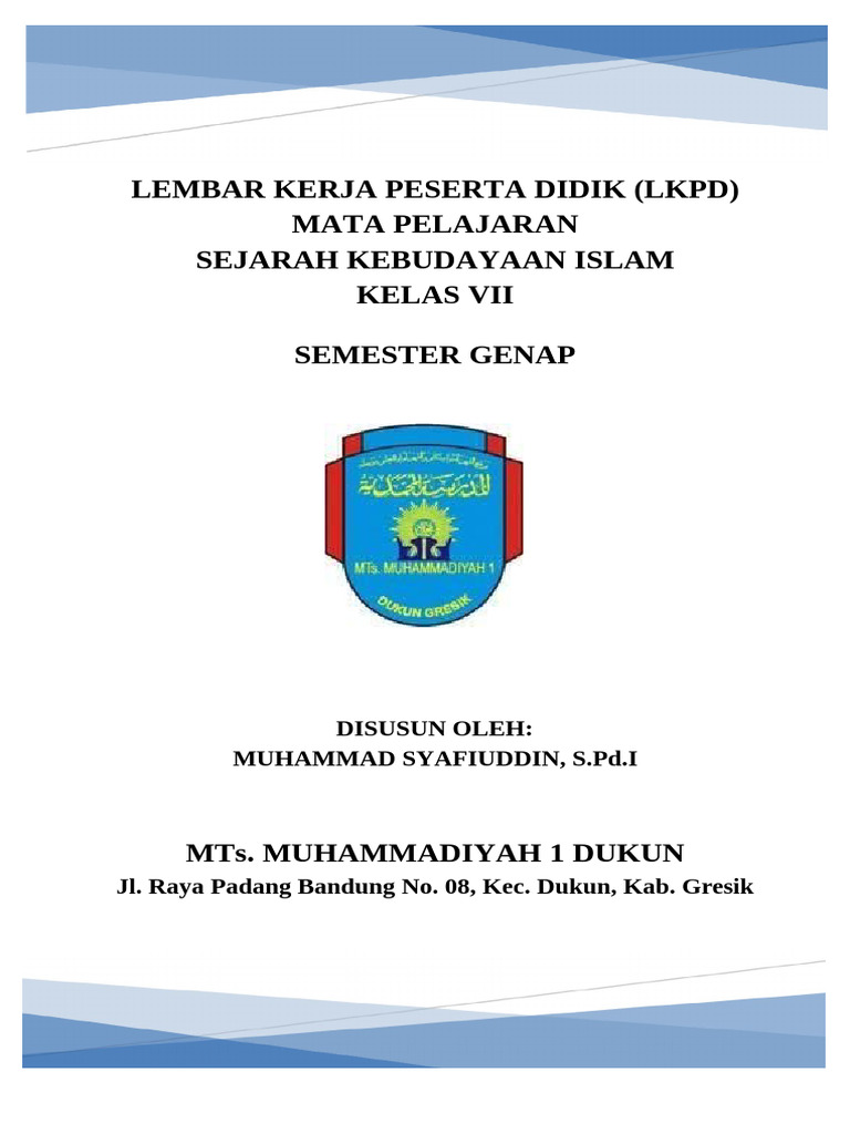 LKPD Ski KLS 7 Genap | PDF