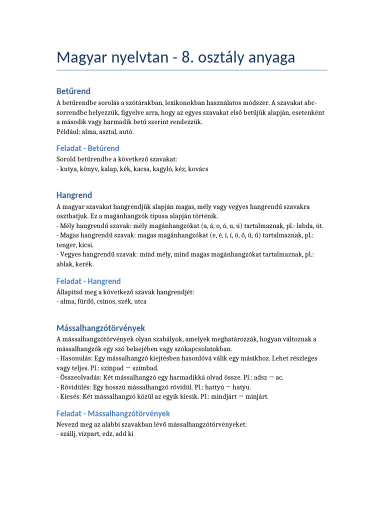 Magyar_nyelvtan_8_osztaly | PDF