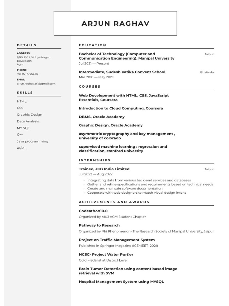 Resume | PDF