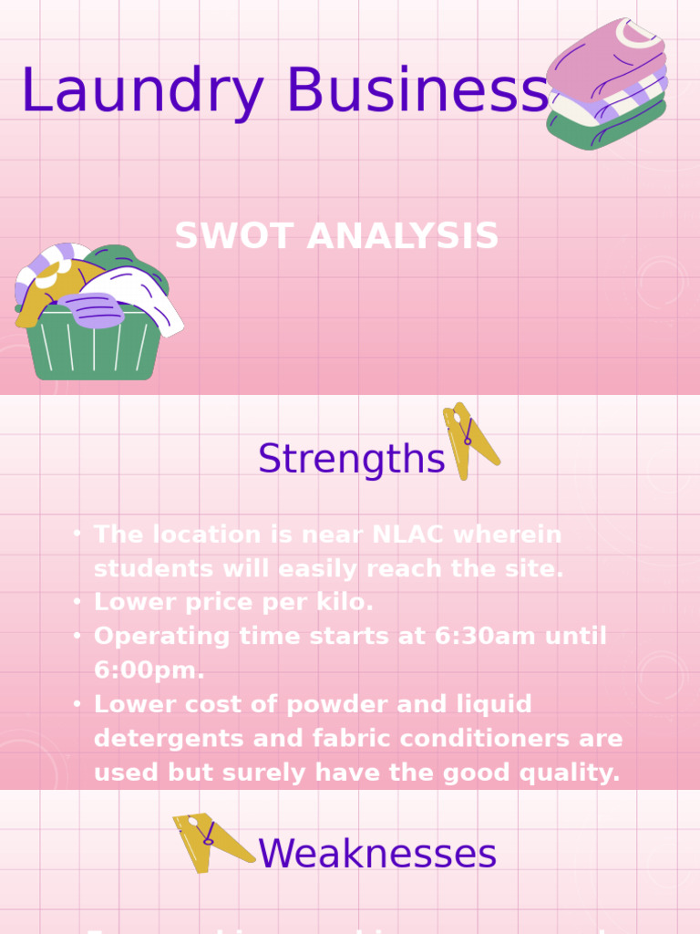 Laundry Business SWOT Analysis Overview | PDF