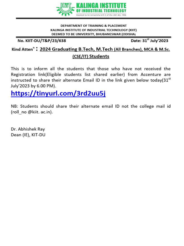 Accenture Registration Update | PDF