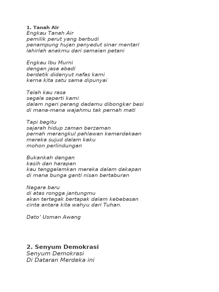 Sajak Merdeka 2024 | PDF