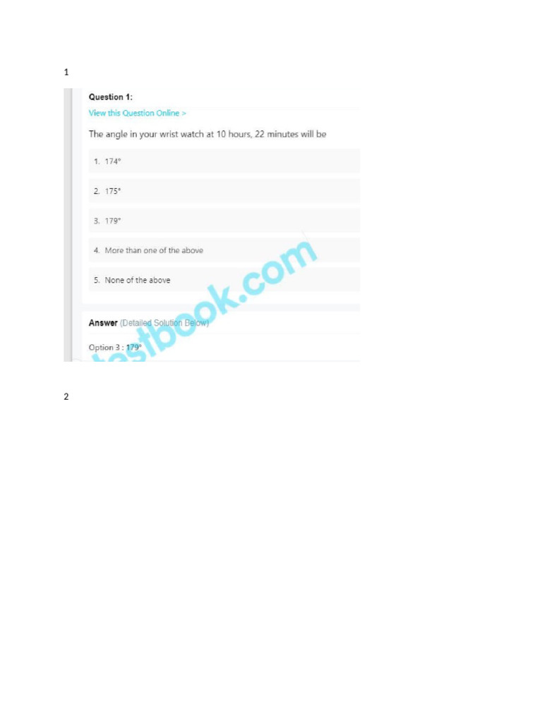 Clocks Questions & Solutions | PDF | Horology | Components