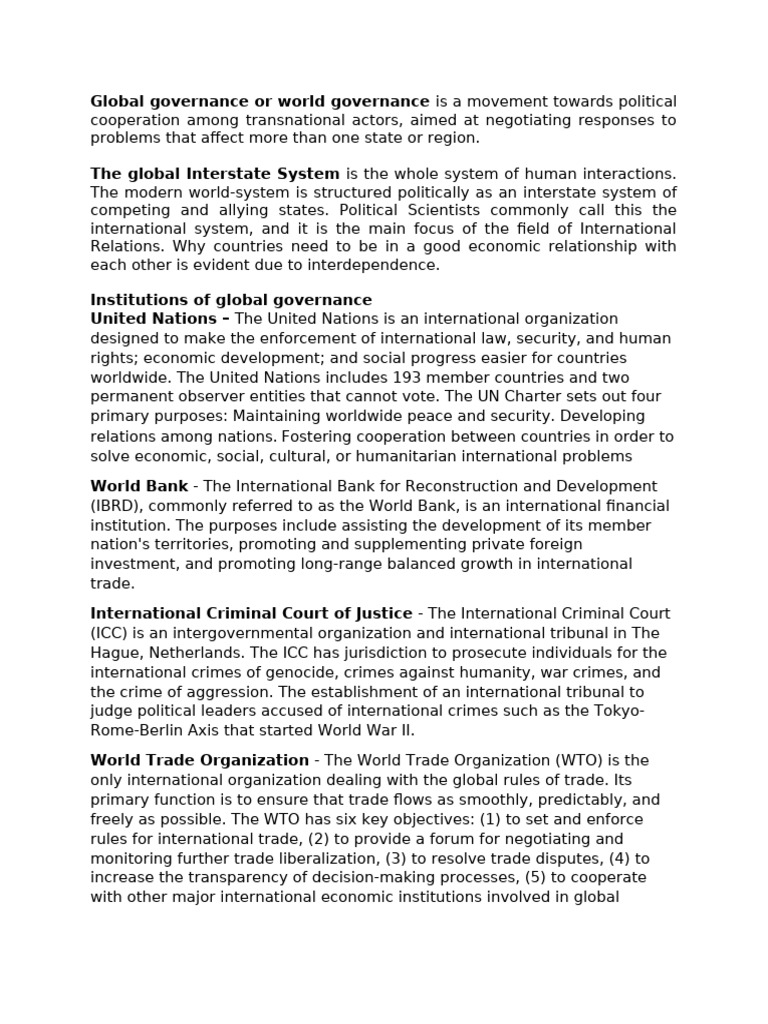 P2-M7-GEN-005 | PDF | International Criminal Court | World Trade Organization