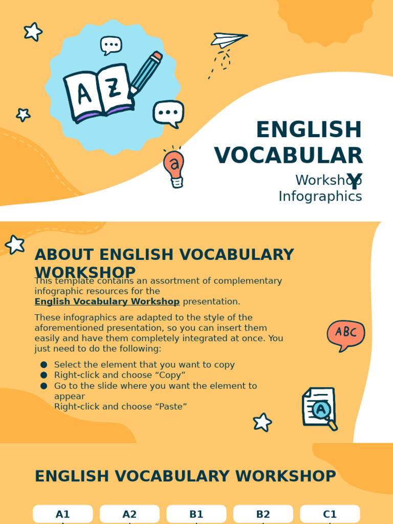 English Vocabulary Workshop Infographics by Slidesgo | PDF | Planets ...