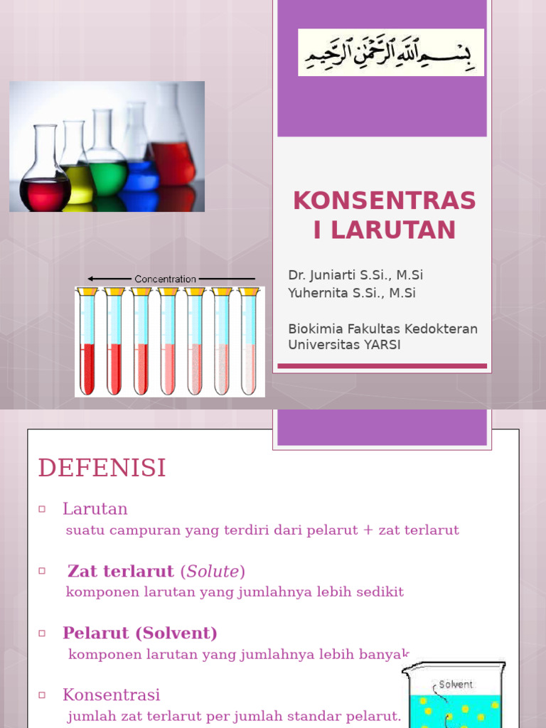 KONSENTRASI LARUTAN JUNIARTI, | PDF