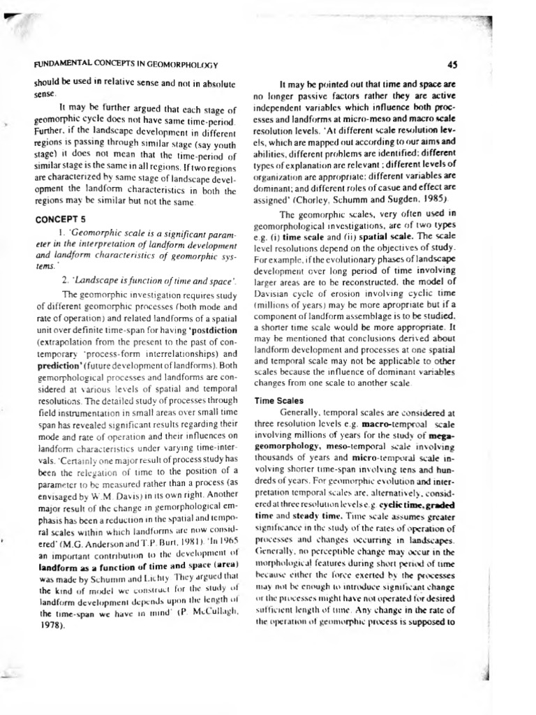 Scale | PDF | Geomorphology | Earth Sciences