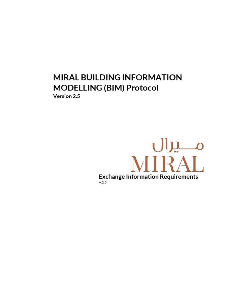 1 Miral Bim Protocol v2.5 | PDF | Building Information Modeling ...