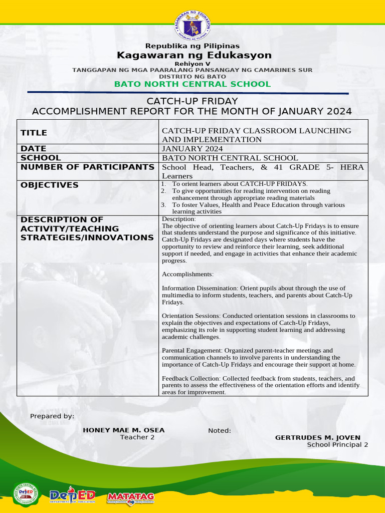 Catch-Up Friday Classroom Launch 2024 | PDF | Teachers | Intelligence
